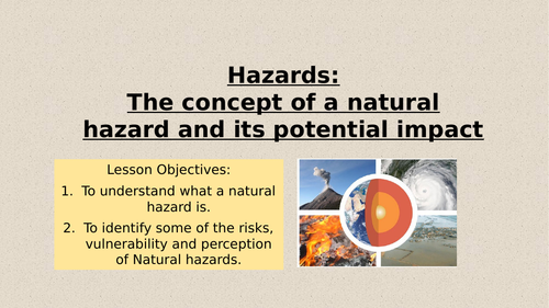 AQA: Hazards: Lesson 1: What is a natural hazard? | Teaching Resources