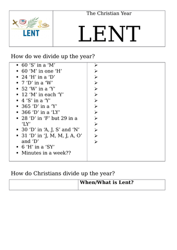 LENT - Temptation Of Jesus | Teaching Resources