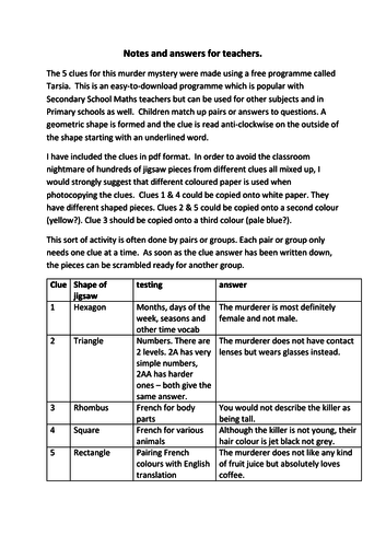 French Murder Mystery 1 - Death on the Ferry | Teaching Resources