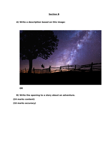 AQA GCSE 9-1 English Language Paper 1 Section B practice questions ...