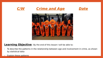Sociology- Crime and Deviance: Crime and age | Teaching Resources