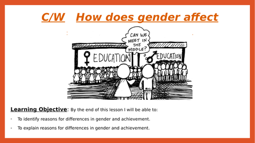 Sociology- Education: How can gender affect achievement? | Teaching ...