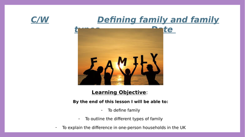 Sociology- Family: Introducing family and different types of family ...