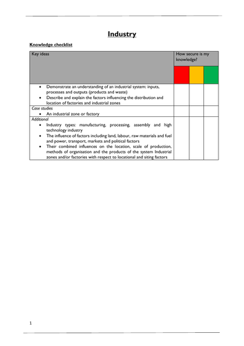IGCSE Theme 3 Revision Guides | Teaching Resources
