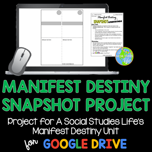 Manifest Destiny Snapshot Foldable | Teaching Resources