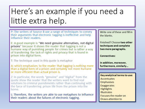Language Paper 2 - Q3 Language Analysis | Teaching Resources