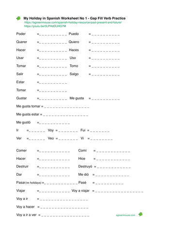 My Holiday in Spanish - Video + Worksheets | Teaching Resources