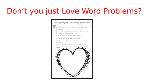 Valentine's Day Maths Pack (Co-ordinates and Word Problems) | Teaching ...