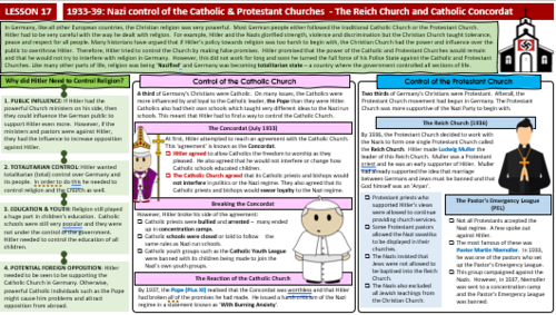 Nazi Control of Religion Church - Weimar & Nazi Germany - GCSE History ...