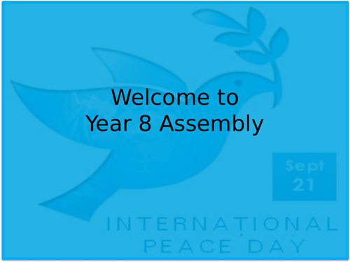 Peace Day Assembly | Teaching Resources