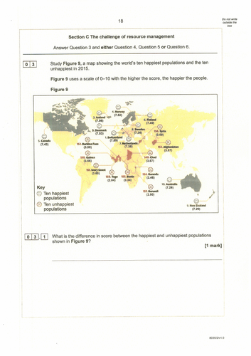 AQA GCSE Geography - Resource Management (Food) Exam Questions ...