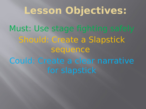 Drama Slapstick and Melodrama 5 week scheme | Teaching Resources