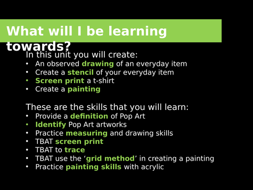 KS3 Art & Design: AFL checklist and vocabulary Term 2 | Teaching Resources
