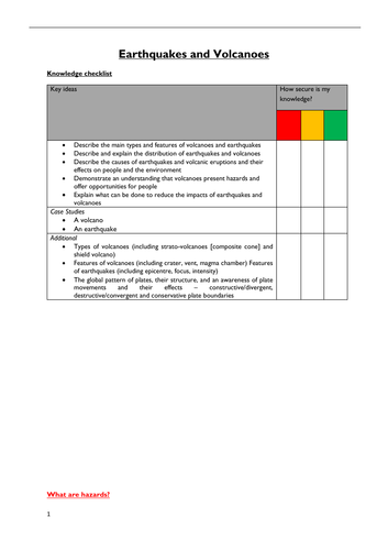 Coasts, Rivers, Earthquakes & Volcanoes - Revision Guides IGCSE ...