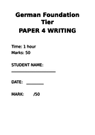 AQA GCSE German mock writing exam- new spec | Teaching Resources