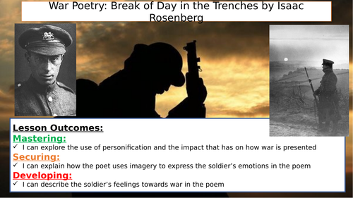 War Poetry KS3 | Teaching Resources