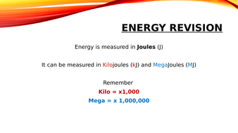 9 - 1 AQA Physics Energy Revision | Teaching Resources