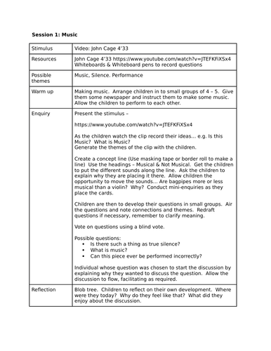 P4C - Music themed | Teaching Resources