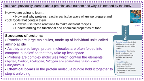 Function of proteins (Coagulation & Denaturation) | Teaching Resources