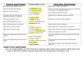 As Imperceptibly as Grief complete lesson Emily Dickenson for EDUQAS 9 ...