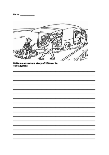 7 English creative writing story prompts - worksheets | Teaching Resources