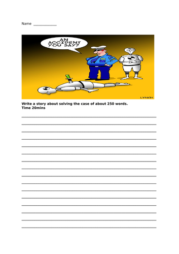 7 English creative writing story prompts - worksheets | Teaching Resources