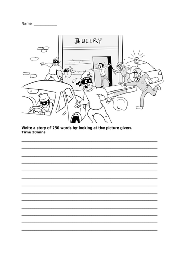 7 English creative writing story prompts - worksheets | Teaching Resources
