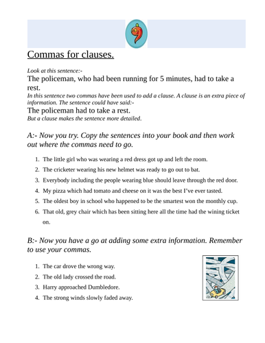 Let's Have Fun with Commas! | Teaching Resources