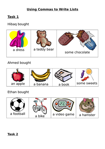 Let's Have Fun with Commas! | Teaching Resources