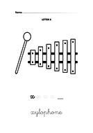Learning letter x for xylophone - Nursery and Reception students ...