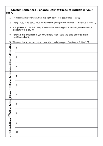 Ten Sentence Stories - activity sheets | Teaching Resources