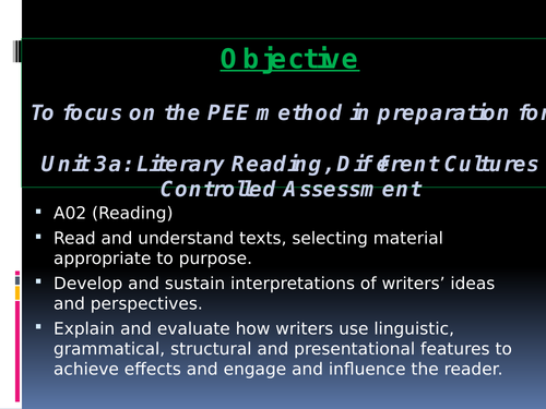 GCSE English - PEE writing bundle | Teaching Resources