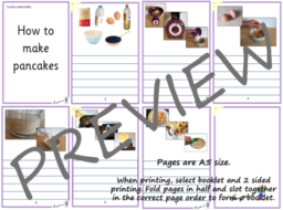 Pancake recipe writing booklets PACK | Teaching Resources