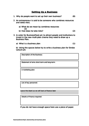 OCR GCSE Business Studies Unit 1 Business Activity | Teaching Resources OCR GCSE Business Studies Unit 1 Business Activity | Teaching Resources
