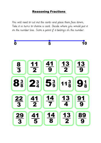 Year 5 Improper Fractions And Mixed Numbers Reasoning Lesson Pack ...