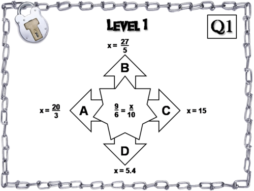 Solving Proportions Escape Room | Teaching Resources