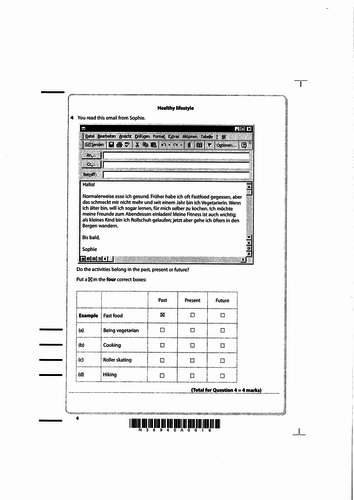 GCSE German Revision Reading Skills - Identifying tenses in a text ...