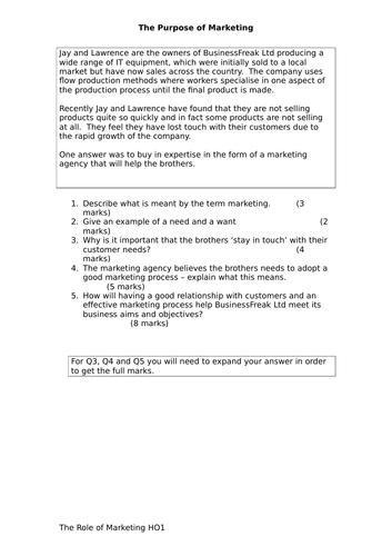 Marketing | Teaching Resources