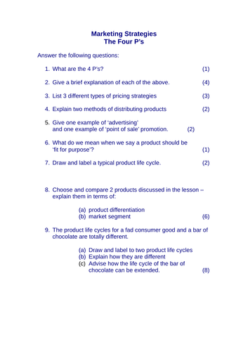 Marketing | Teaching Resources