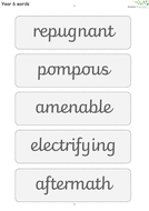 Year 2, 3, 4, 5, 6 ambitious vocabulary. Whole year overview, PPT and ...
