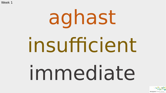 Year 2, 3, 4, 5, 6 ambitious vocabulary. Whole year overview, PPT and ...