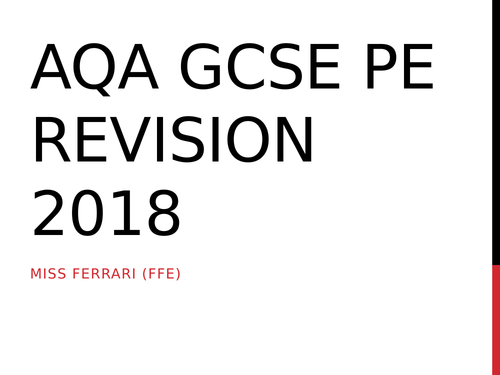 AQA GCSE PE overview of 6 chapters, visual revision mind ma and ...