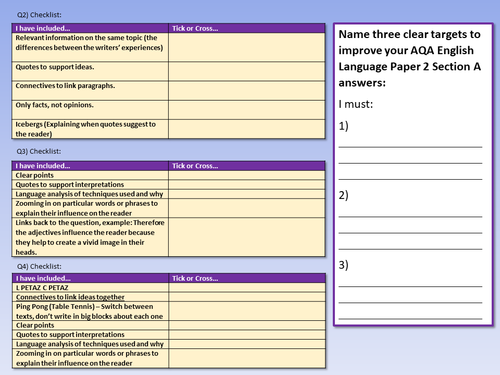 AQA English Language Paper 2 - Section A Walkthrough / Revision ...