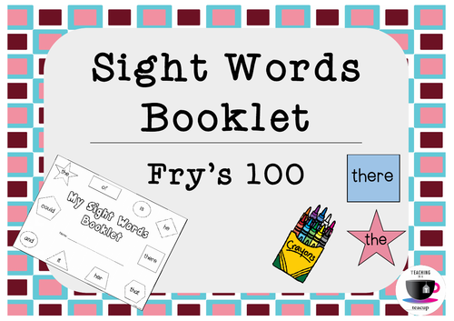 Fry's First 100 Sight Words Booklet - Colour the Shape | Teaching Resources