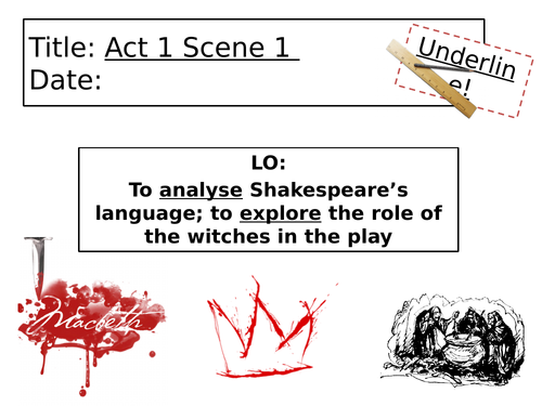 Macbeth - Act 1 Scene 1 | Teaching Resources