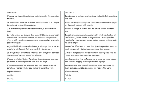 FRENCH GCSE- IMPROVE YOUR WRITING SKILLS | Teaching Resources