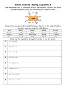 Defuse The Bomb January 2018 Bundle | Teaching Resources