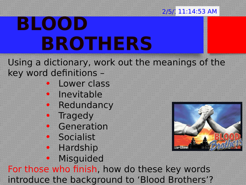 Blood Brothers | Teaching Resources