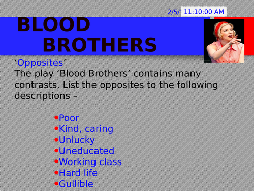 Blood Brothers | Teaching Resources