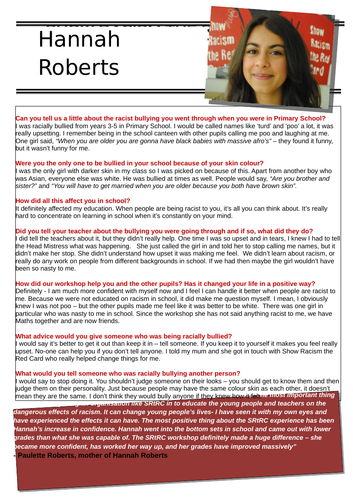 Anti-racism themed National Reading Test Wales practice papers ...